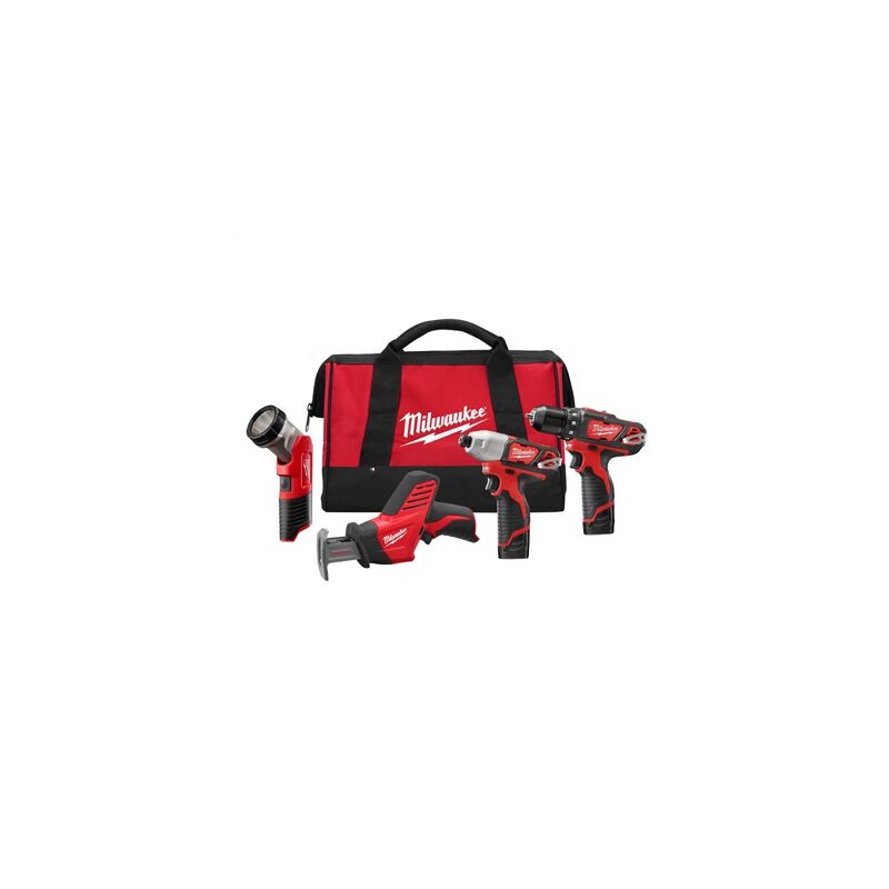 COMBO KIT TALADRO MILWAUKEE 249824 38IN LLAVE DE IMPACTO 14IN SIERRA ...