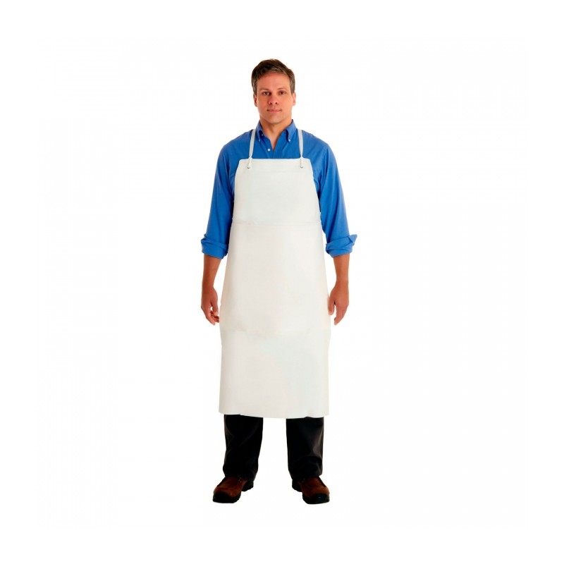 MANDIL ANSELL CPP DE PVC BLANCO 33 IN X 44 IN